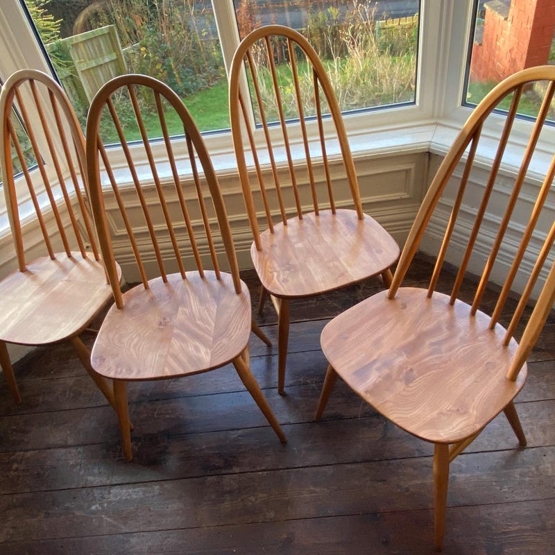 Ercol Dining Chairs - Etsy UK