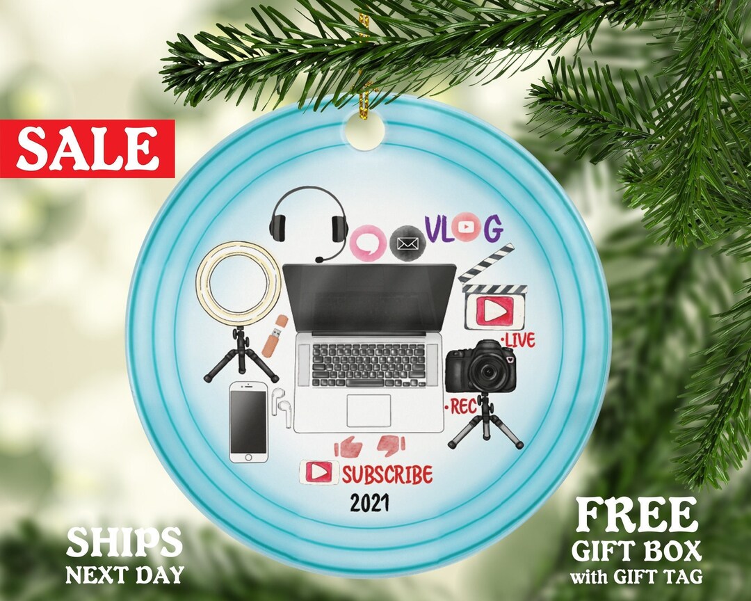 Social Media Influencer Christmas Ornament Video Content - Etsy