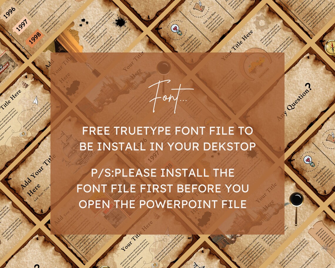 Animated History Theme Powerpoint Slide Presentation Template | for ...
