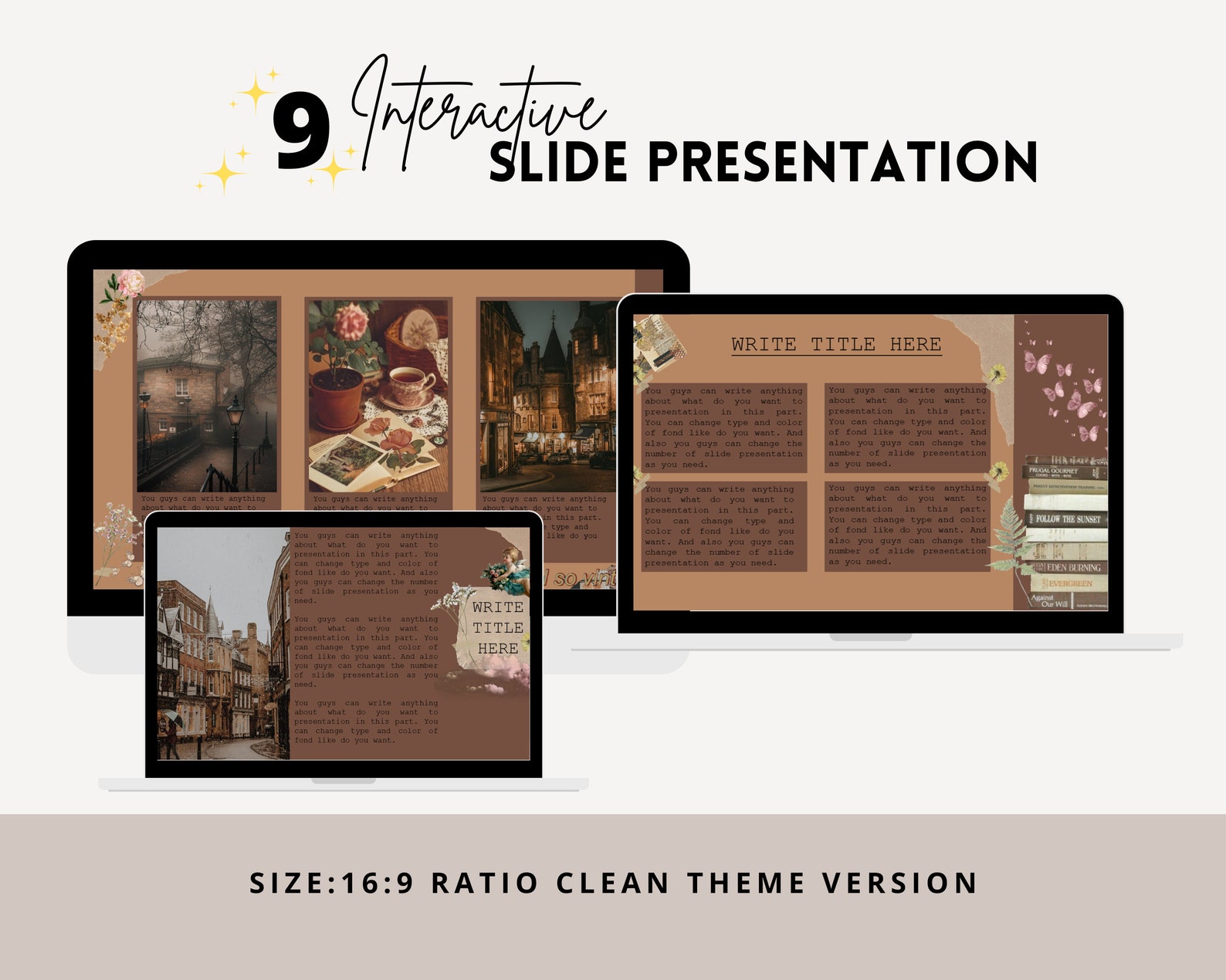 Vintage Aesthetic Slide Presentation Template | Vintage Lab Theme Slide ...