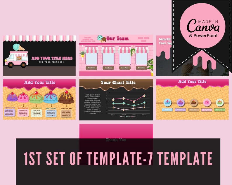 Animated Ice-cream Theme Powerpoint Slide Presentation Template | for ...