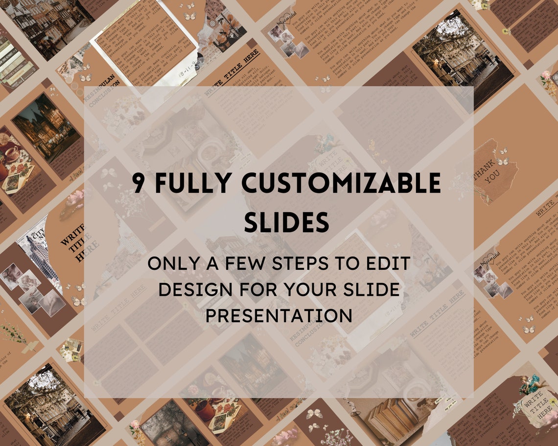 Vintage Aesthetic Slide Presentation Template | Vintage Lab Theme Slide ...