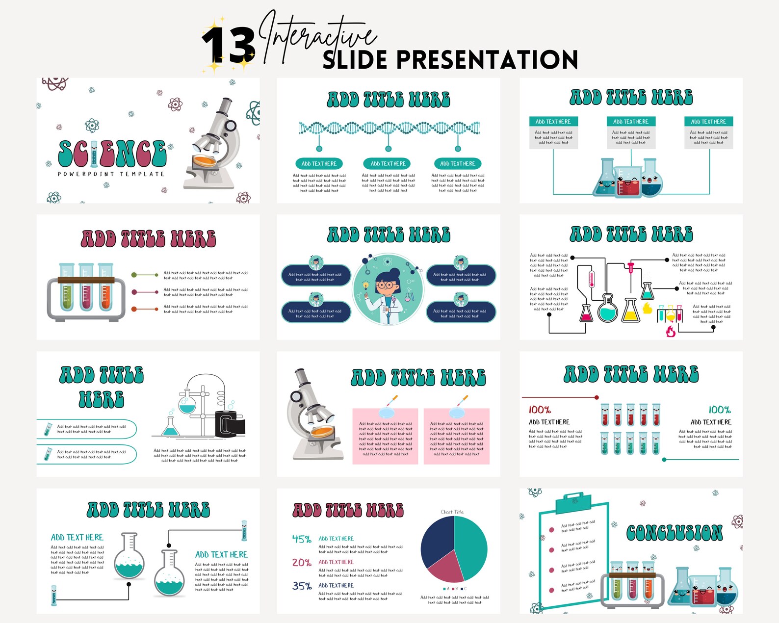 Animated Science Theme Powerpoint Slide Presentation Template Science ...