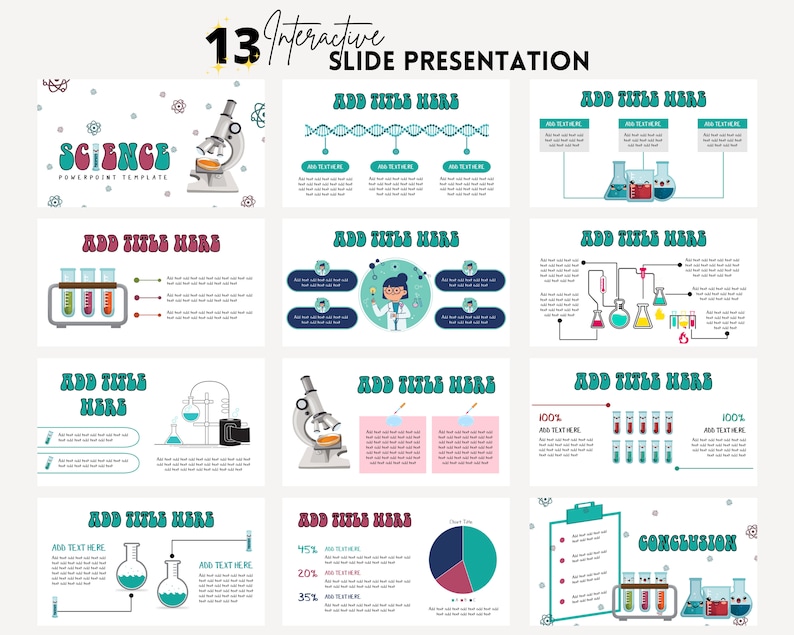 Animated Science Theme Powerpoint Slide Presentation Template | Science ...