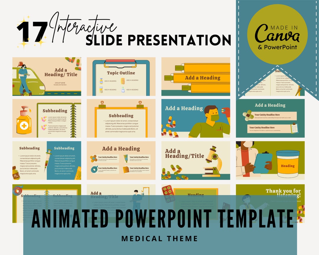 Animated Medical Theme Powerpoint Slide Presentation Template | for ...