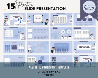 Chemistry Presentation Template - Etsy
