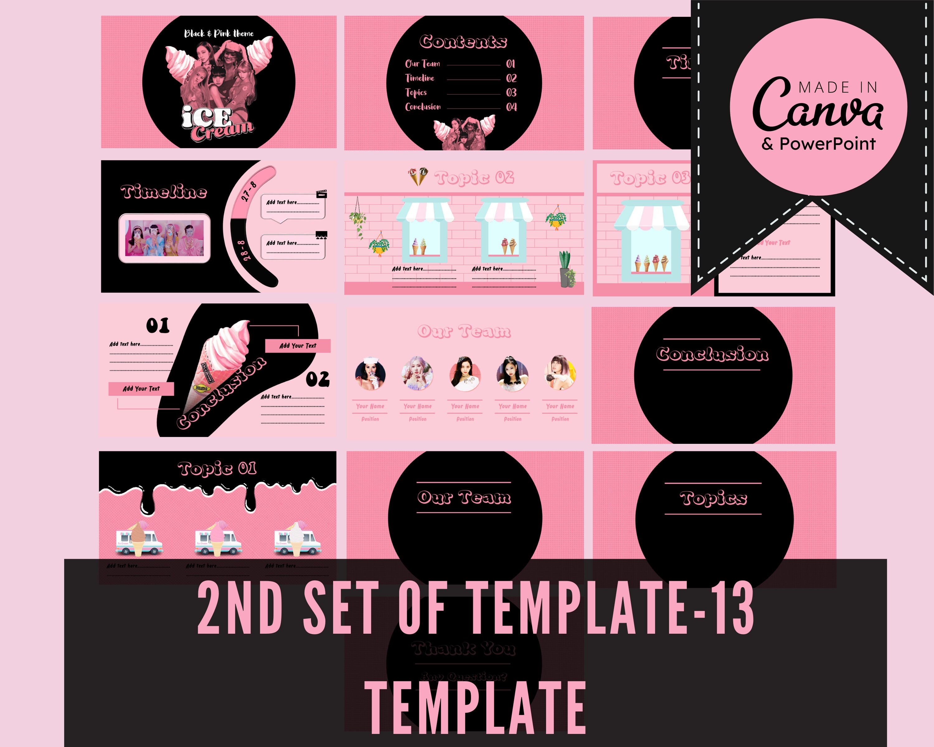 Animated Ice-cream Theme Powerpoint Slide Presentation Template | for ...
