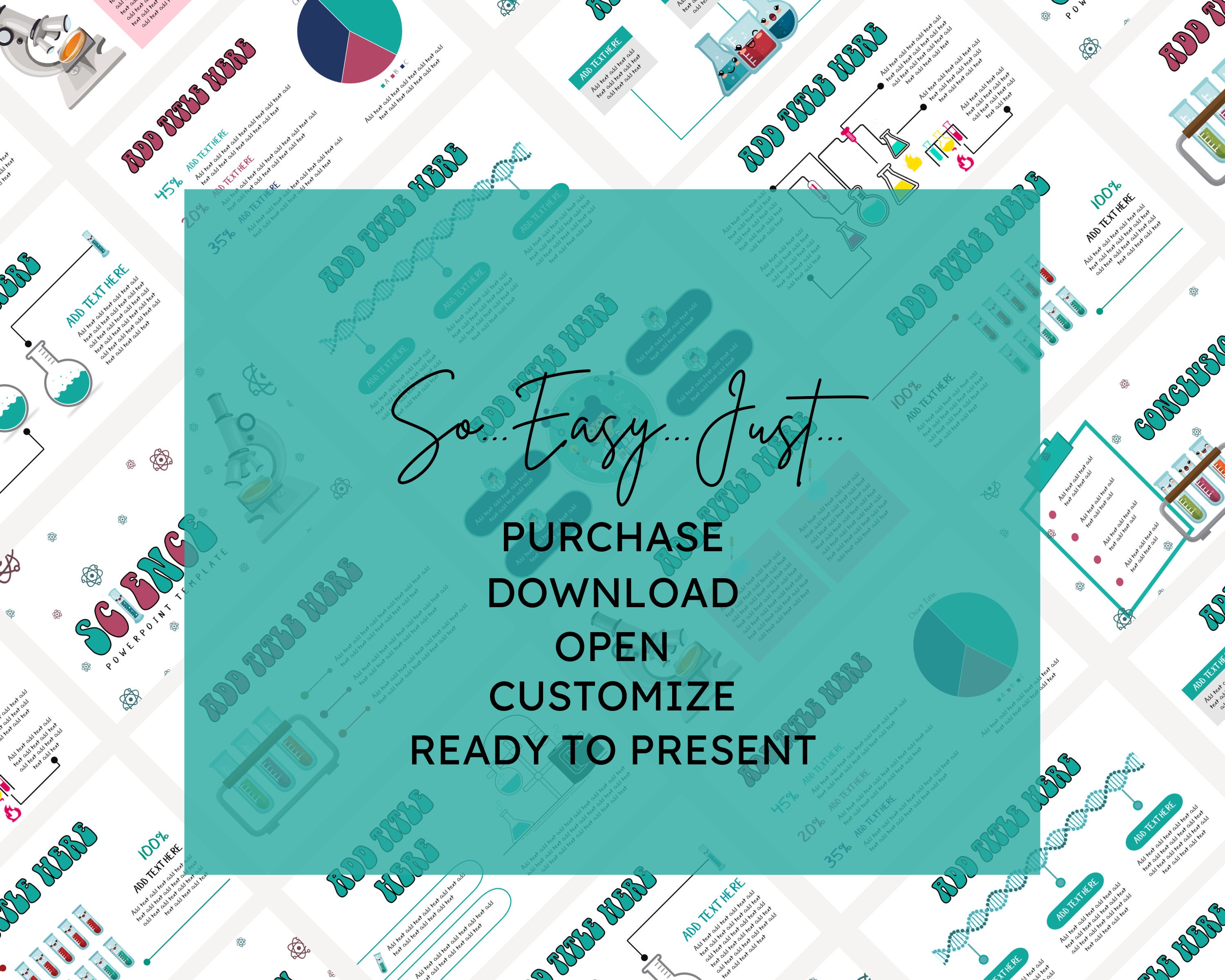 Animated Science Theme Powerpoint Slide Presentation Template - Etsy