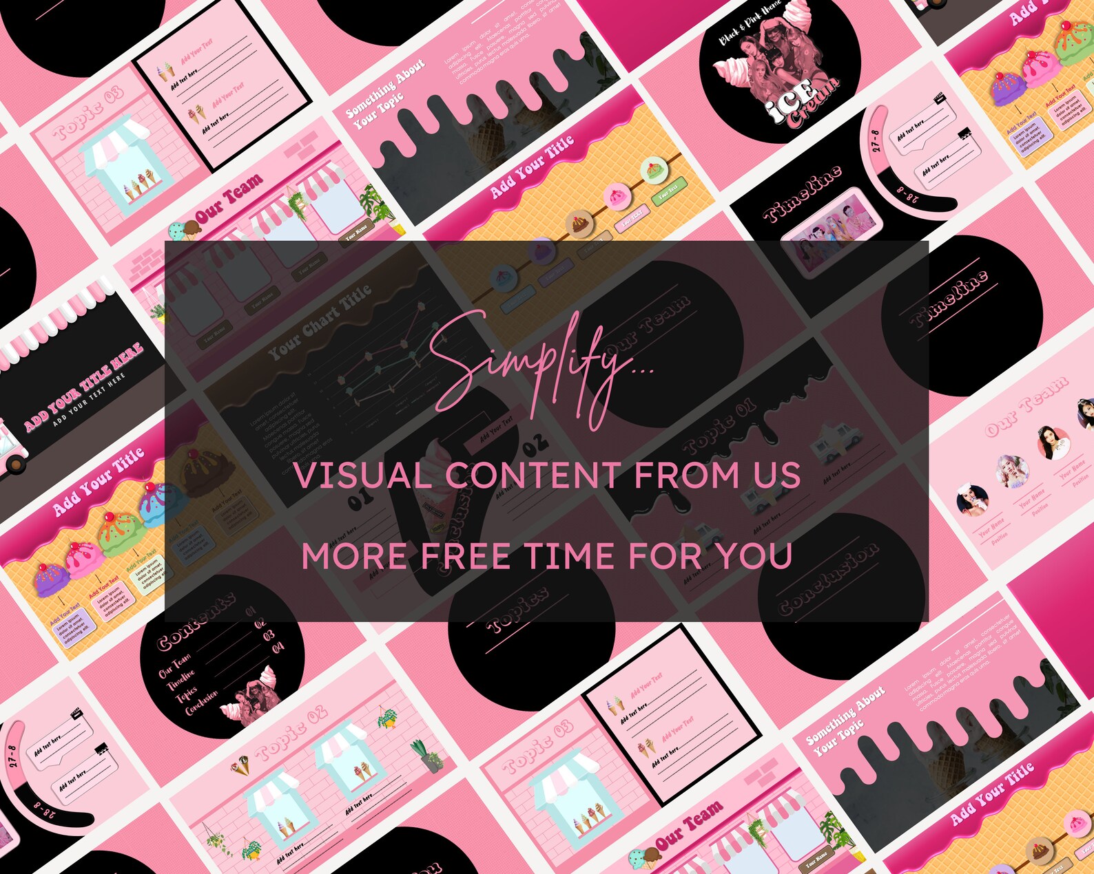 Animated Ice-cream Theme Powerpoint Slide Presentation Template | for ...