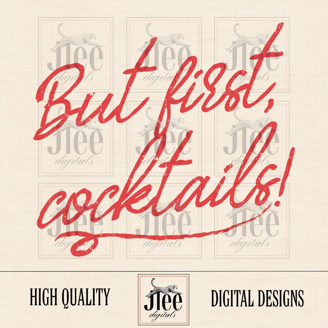 But First Cocktails PNG, Trendy Girl Design (digital Download) - Etsy