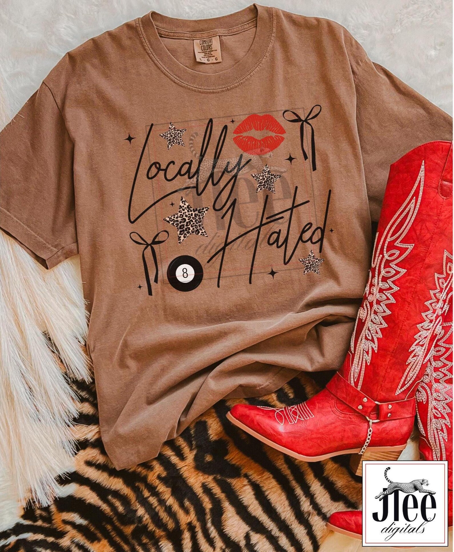 Locally Hated PNG: Retro Edgy T-shirt Design (digital Download - Etsy