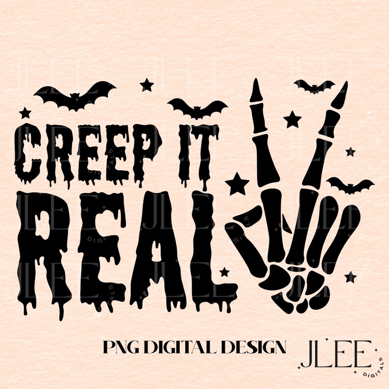 Creep It Real Png, Sublimation Downloads, Spooky Png, Retro Halloween ...