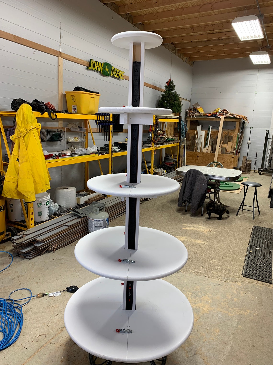 Rotating Christmas Tree Village Display | Etsy