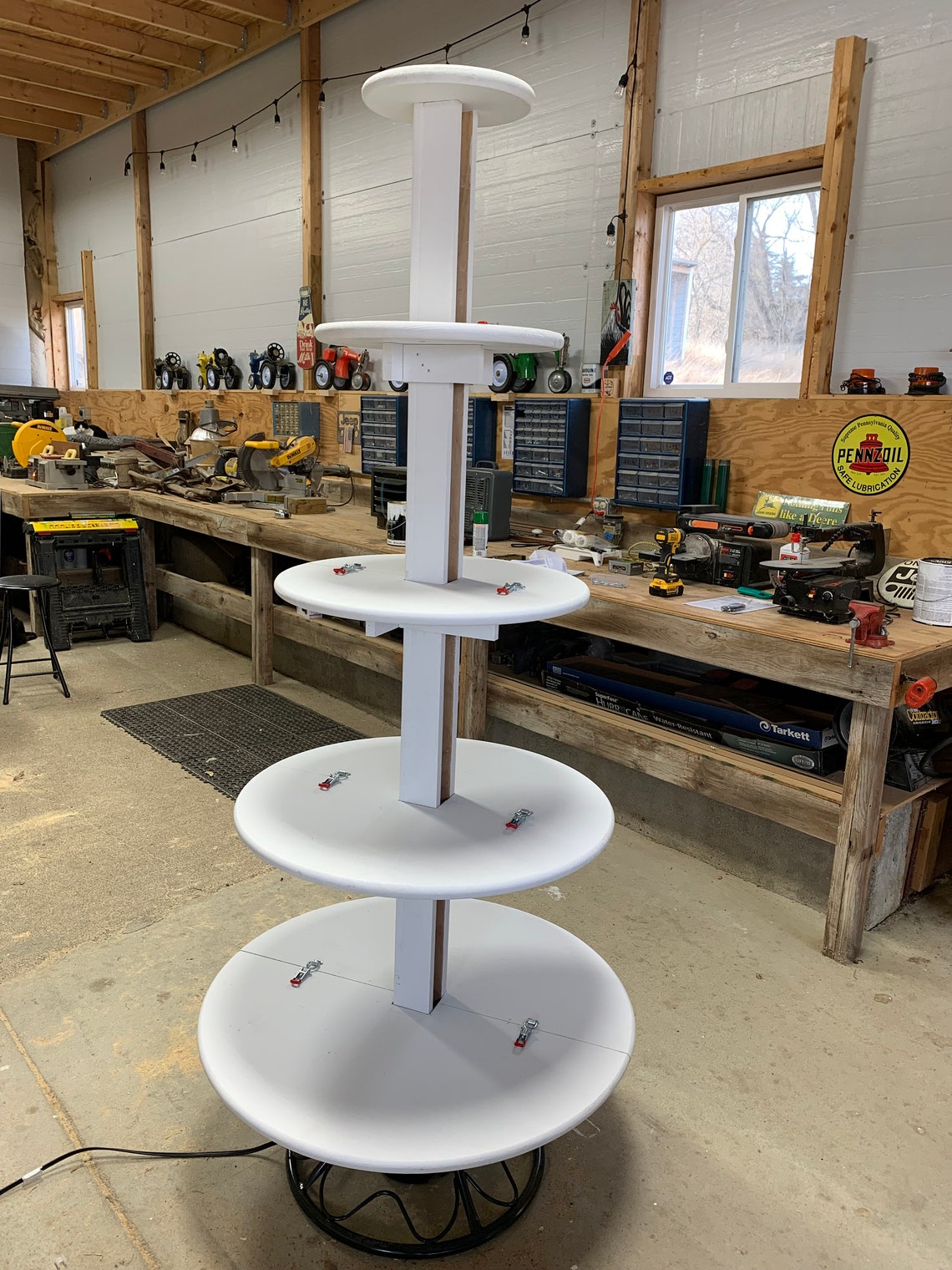 Rotating Christmas Tree Village Display | Etsy