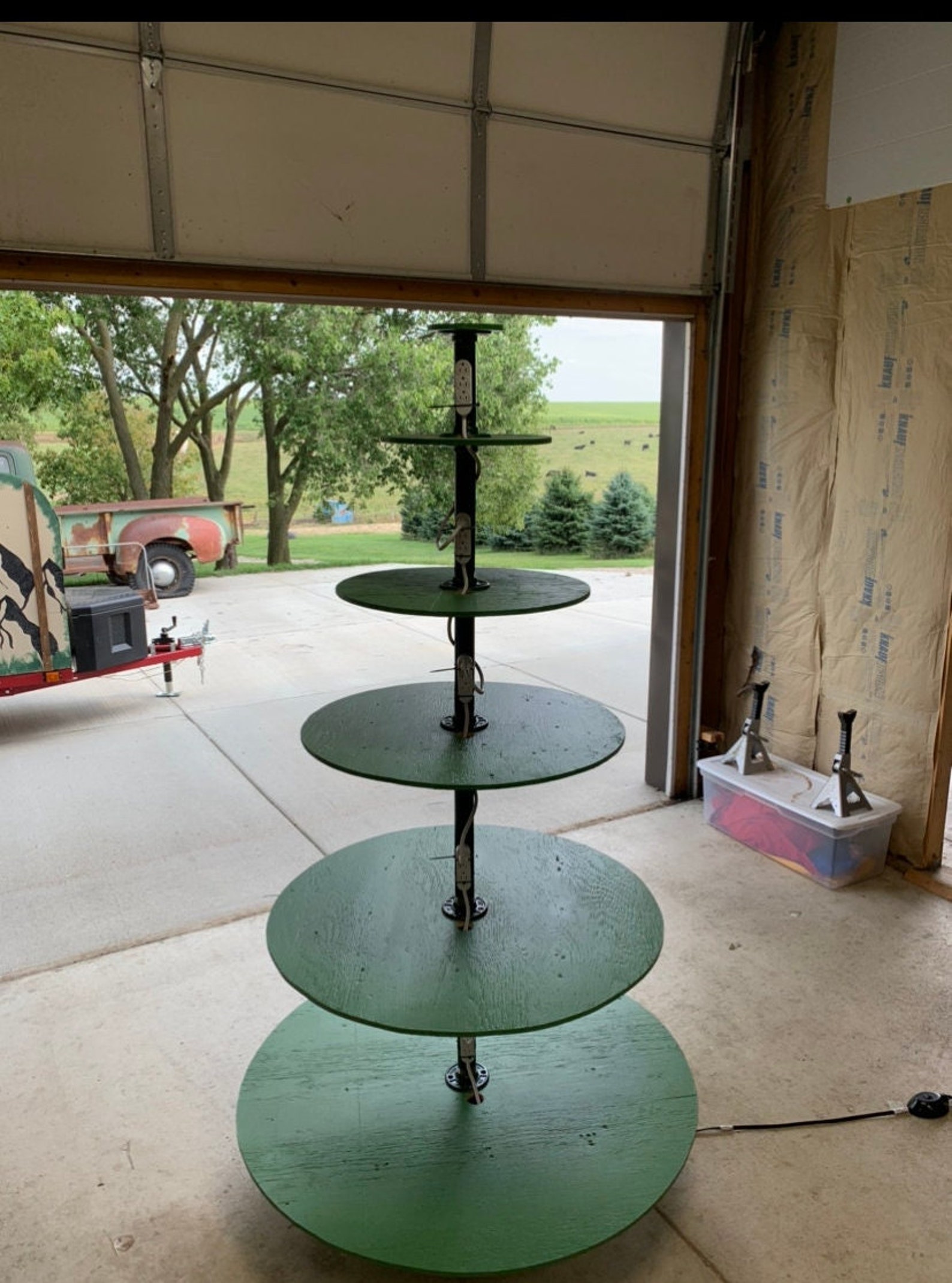 Rotating Christmas Tree Village Display | Etsy