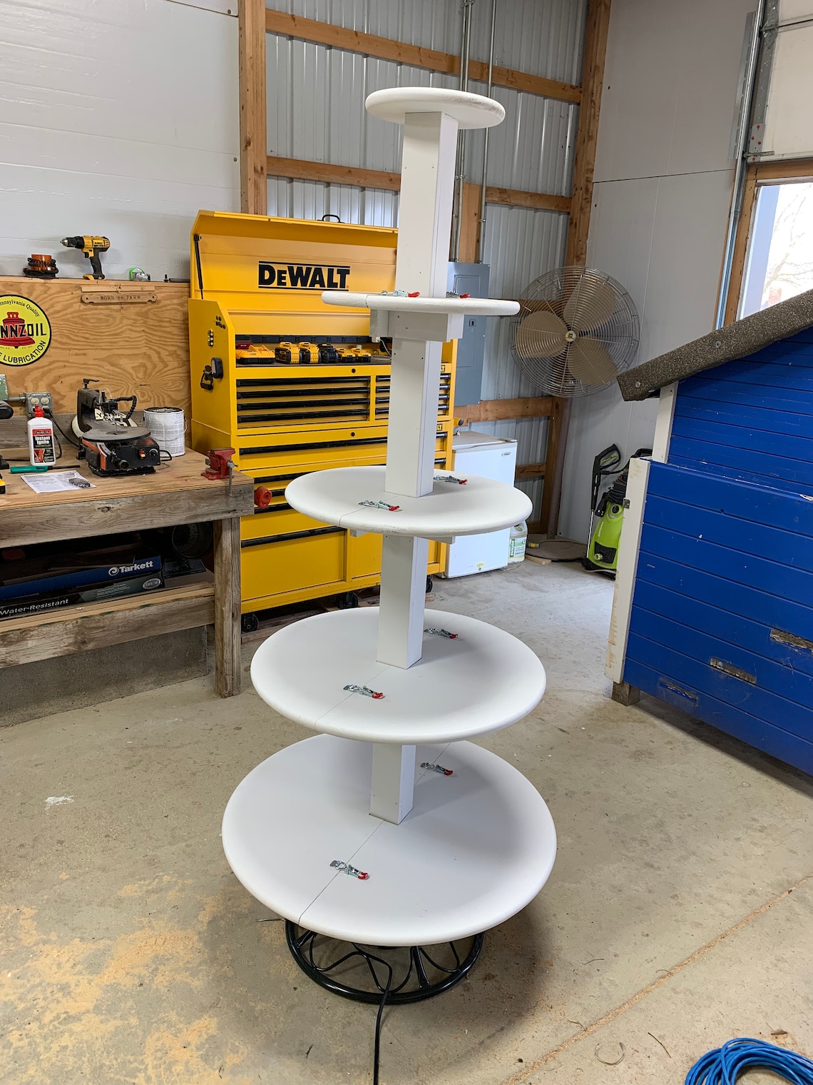 Rotating Christmas Tree Village Display | Etsy