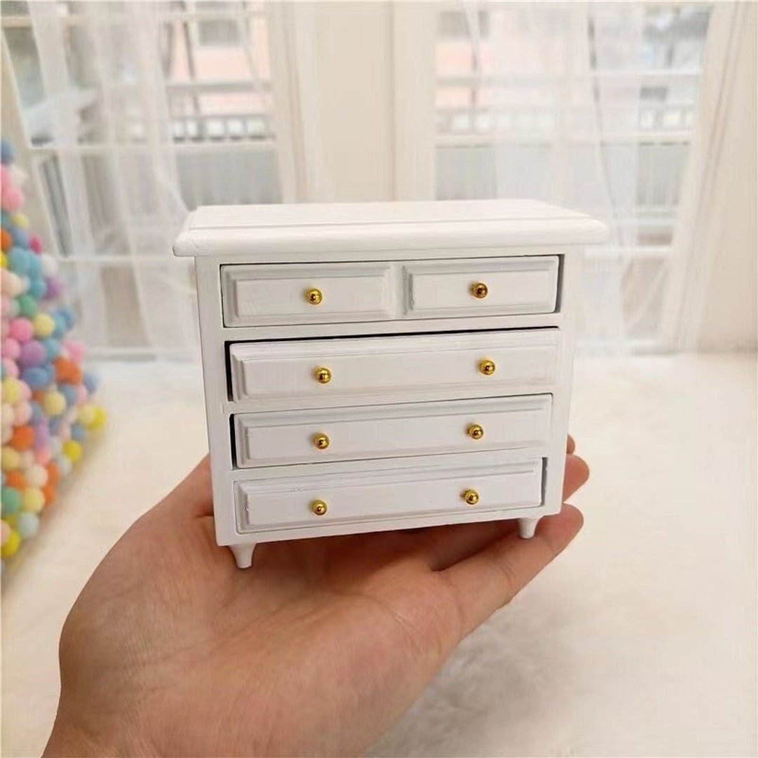 DOLLHOUSE CABINET MINIATURE Storage Doll House Furniture - Etsy