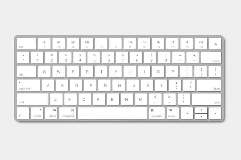 DIGITAL DOWNLOAD - Apple Keyboard Mockup Kit - Etsy