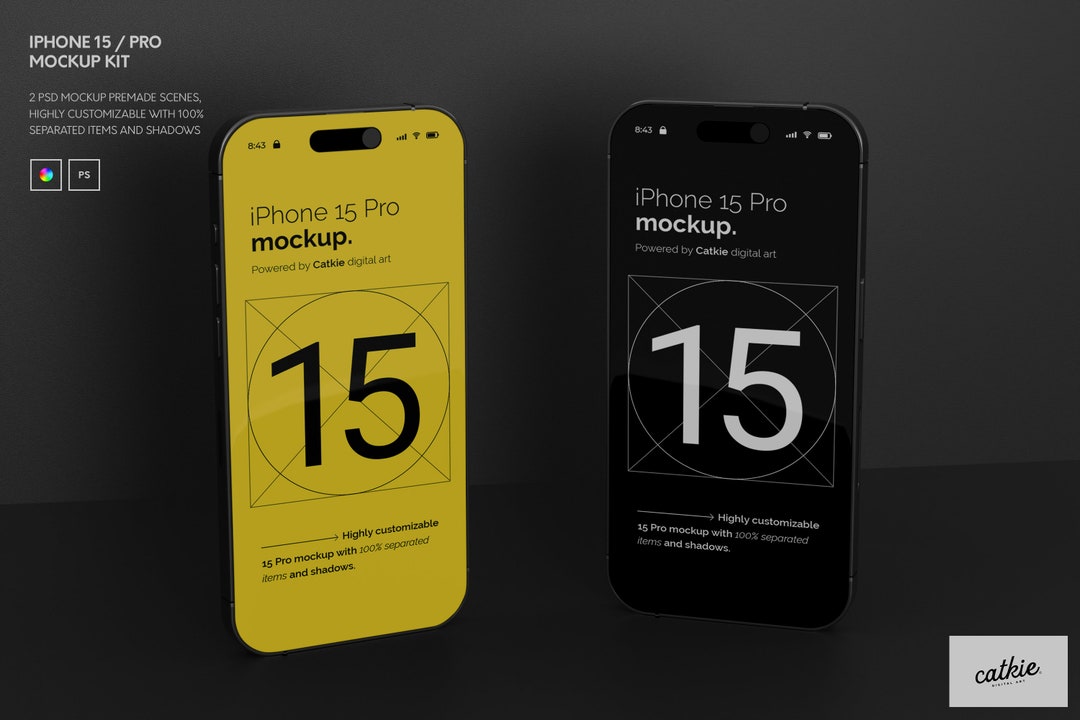 IPhone 15 Pro Mockup Kit VOL 3 - Etsy