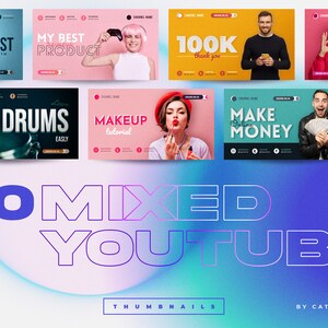 Youtube Thumbnail Bundle (50 PSD) - Etsy