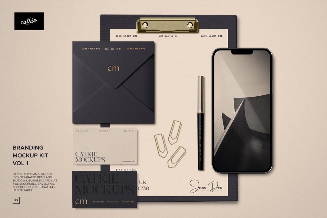 Branding Mockup Kit - Etsy