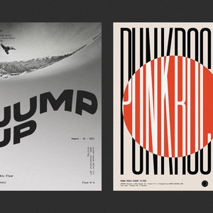 Typographic Flyer / Poster Bundle - Etsy