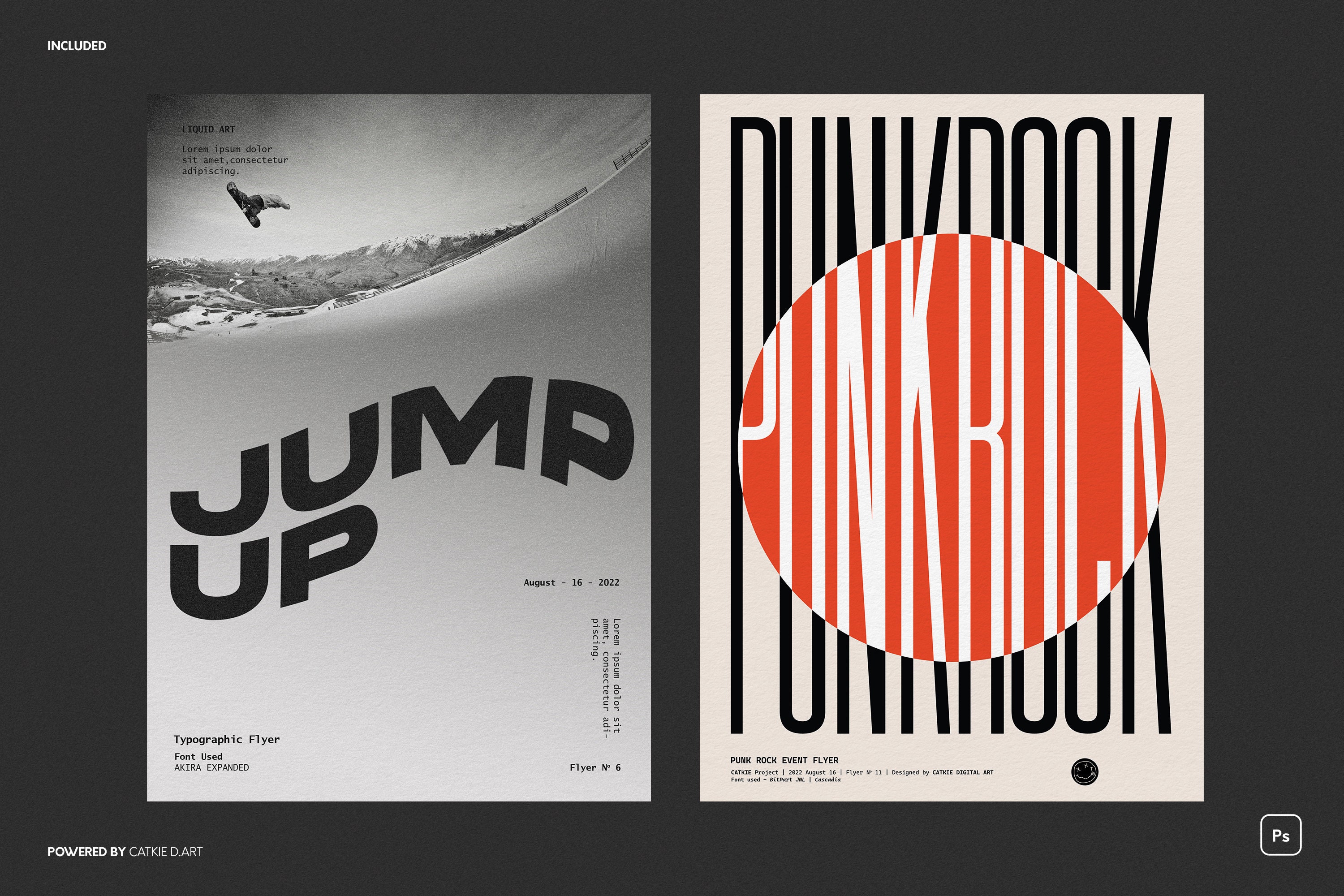 Typographic Flyer / Poster Bundle - Etsy
