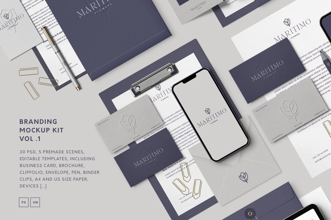 Branding Mockup Kit - Etsy