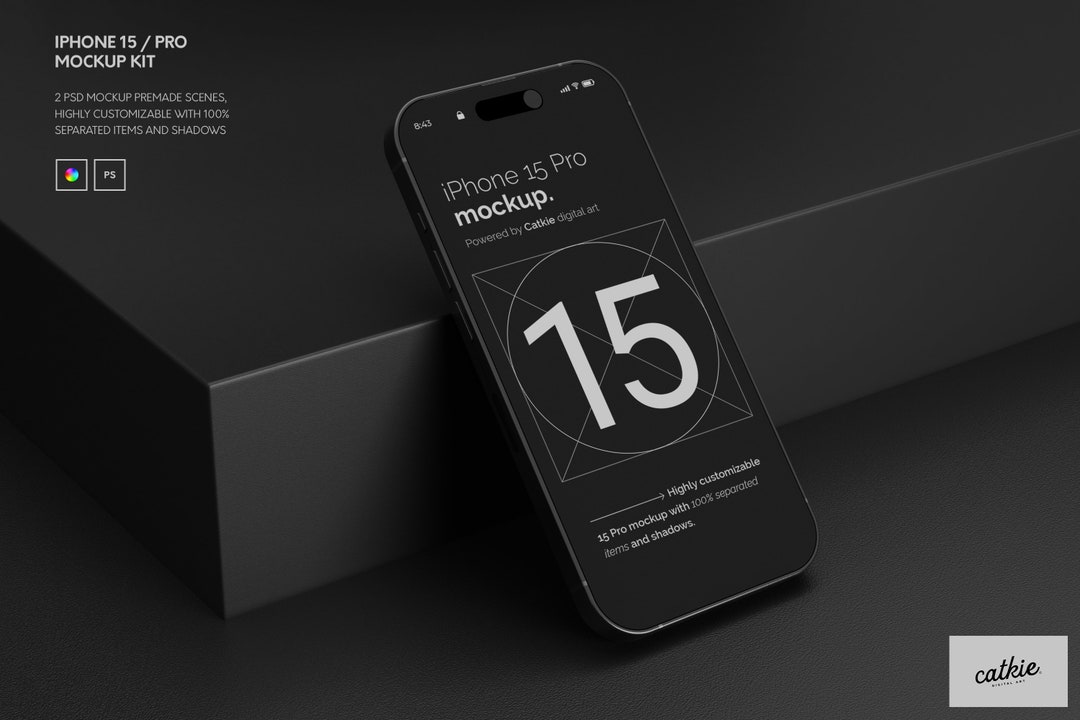 IPhone 15 Pro Mockup Kit VOL 1 - Etsy