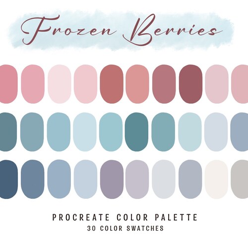 Procreate Color Palette Pink Tones Procreate Swatches/color - Etsy