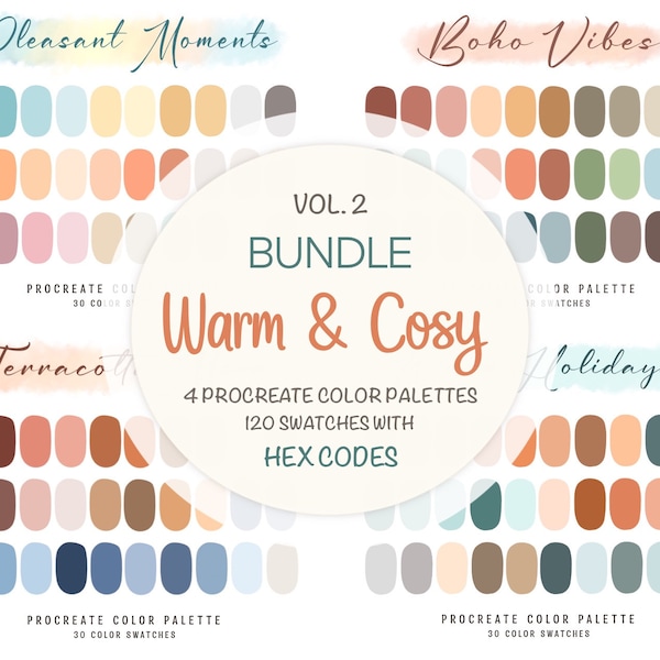 Warm Color Palette - Etsy