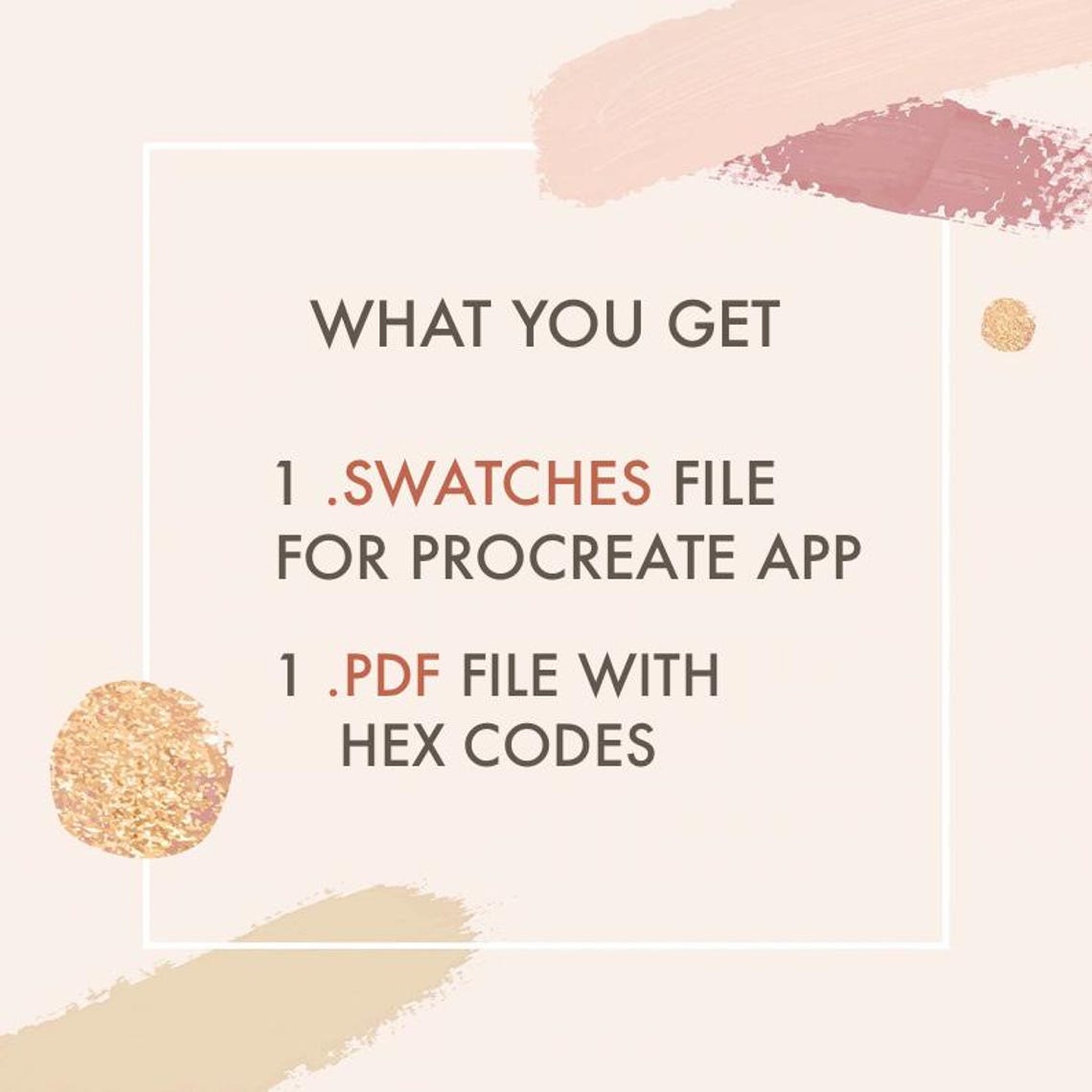 Dried Flowers Procreate Color Palette, HEX Codes, Procreate Swatches ...