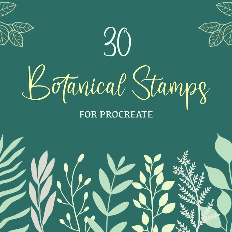 Botanical Stamp - Etsy