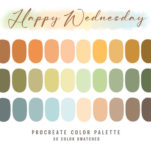 Procreate Color Palette Color Swatches Ipad Color Palette - Etsy