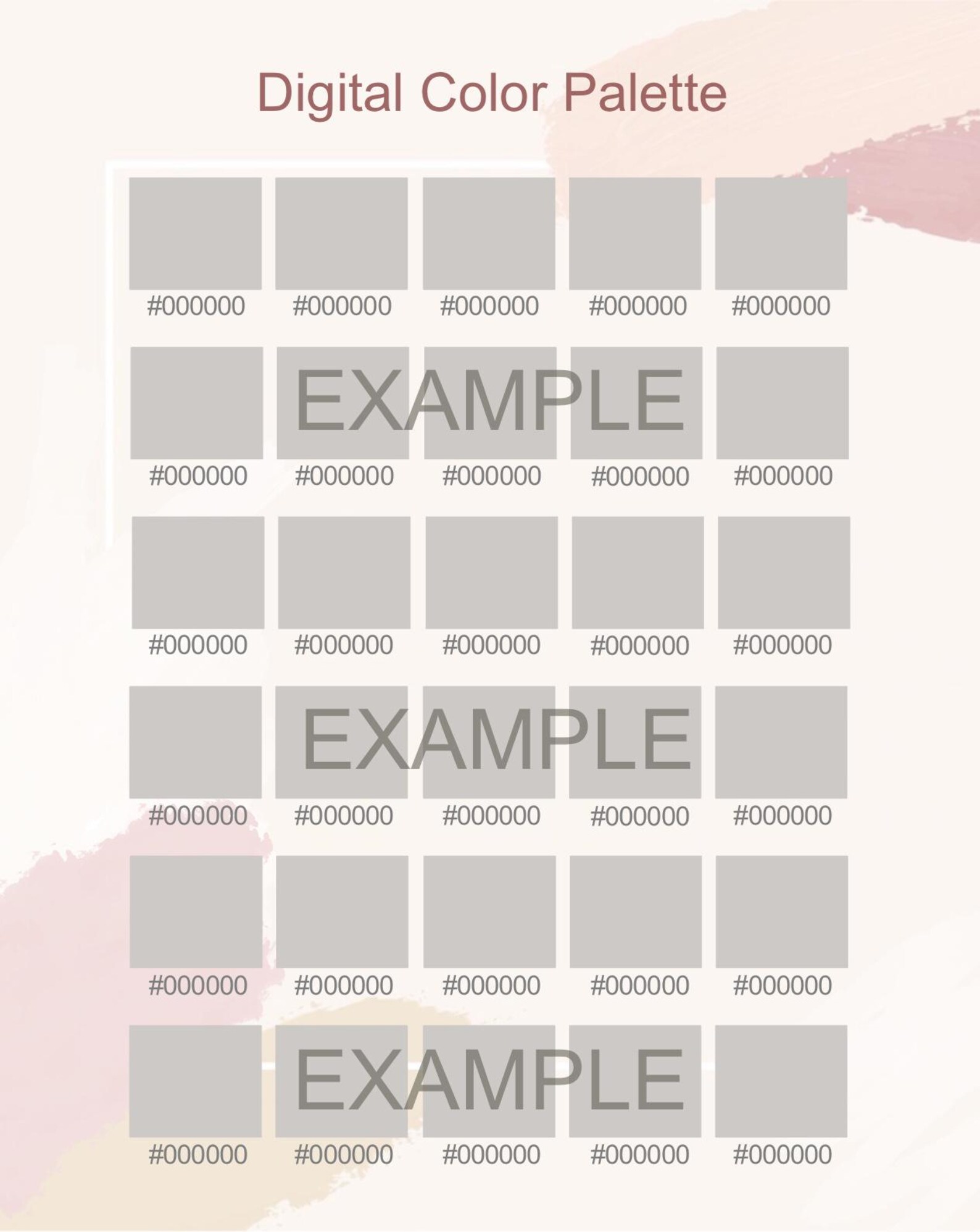 Evening Blues Procreate Color Palette, HEX Codes, Procreate Swatches ...