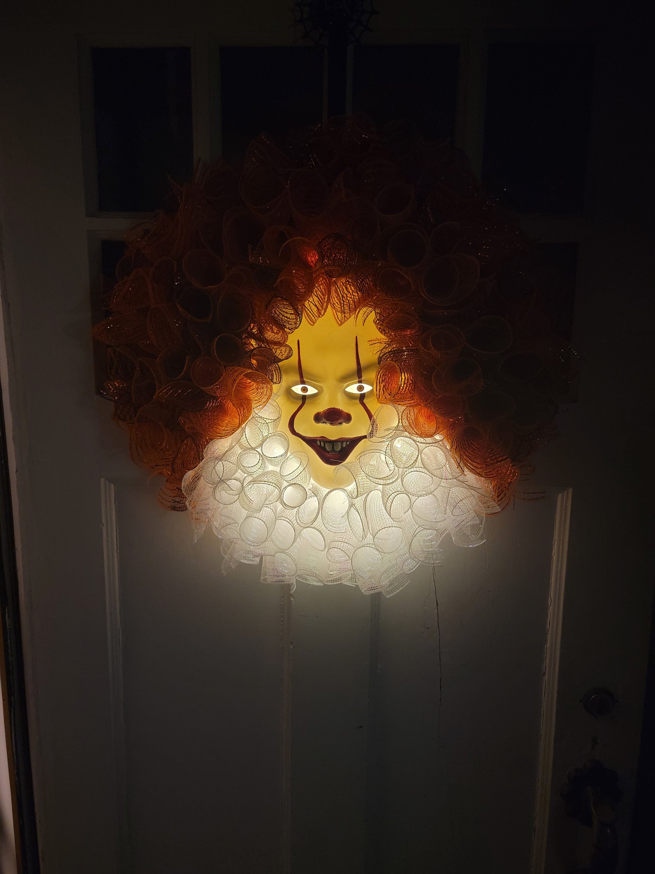It Pennywise Clown Halloween Horror Wreath - Etsy