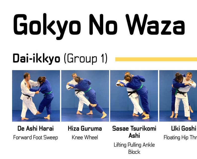 Judo Gokyo No Waza Photos Poster - Etsy UK