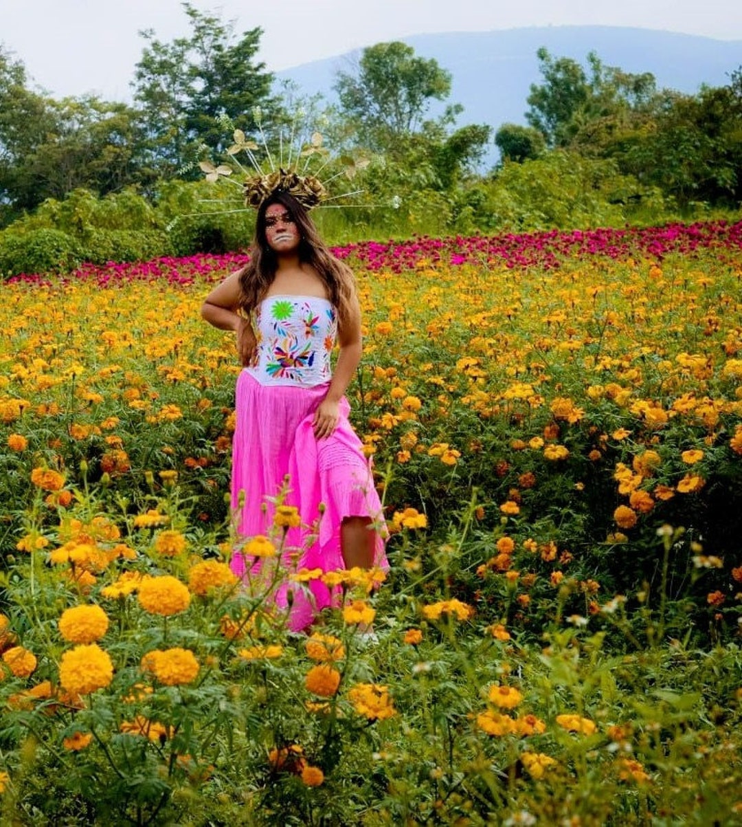 Mexican Maxi Skirt. Mexican Colorful Skirt. Traditional Long Skirt ...