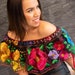 Hand Embroidered Chiapaneca Blouse. Colorful Mexican Blouse ...
