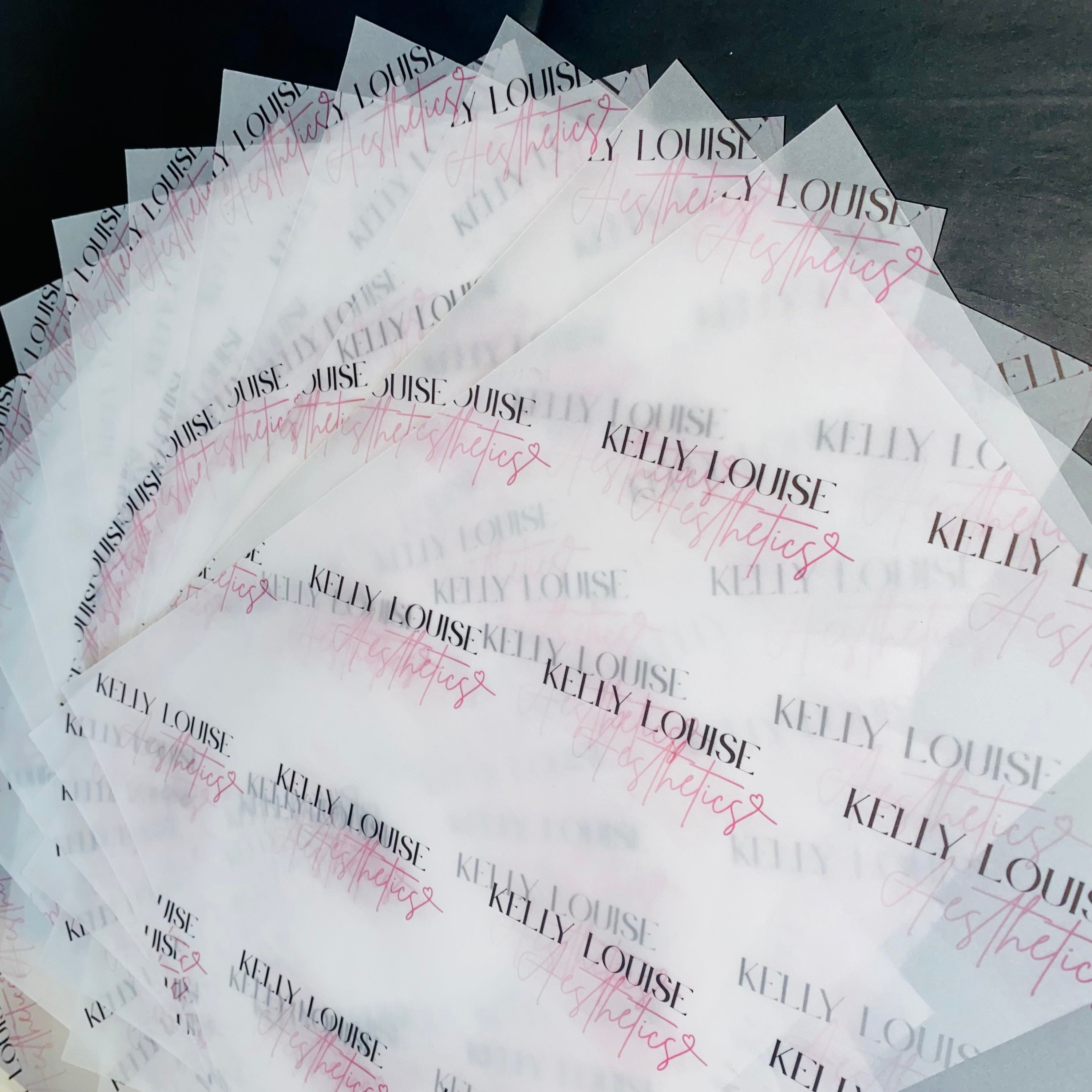 BRANDED LOGO TISSUE Paper A4 , Translucent , Personalised Vellum ...