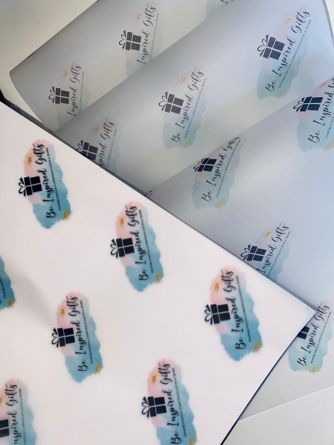 BRANDED LOGO TISSUE Paper A4 , Translucent , Personalised Vellum ...