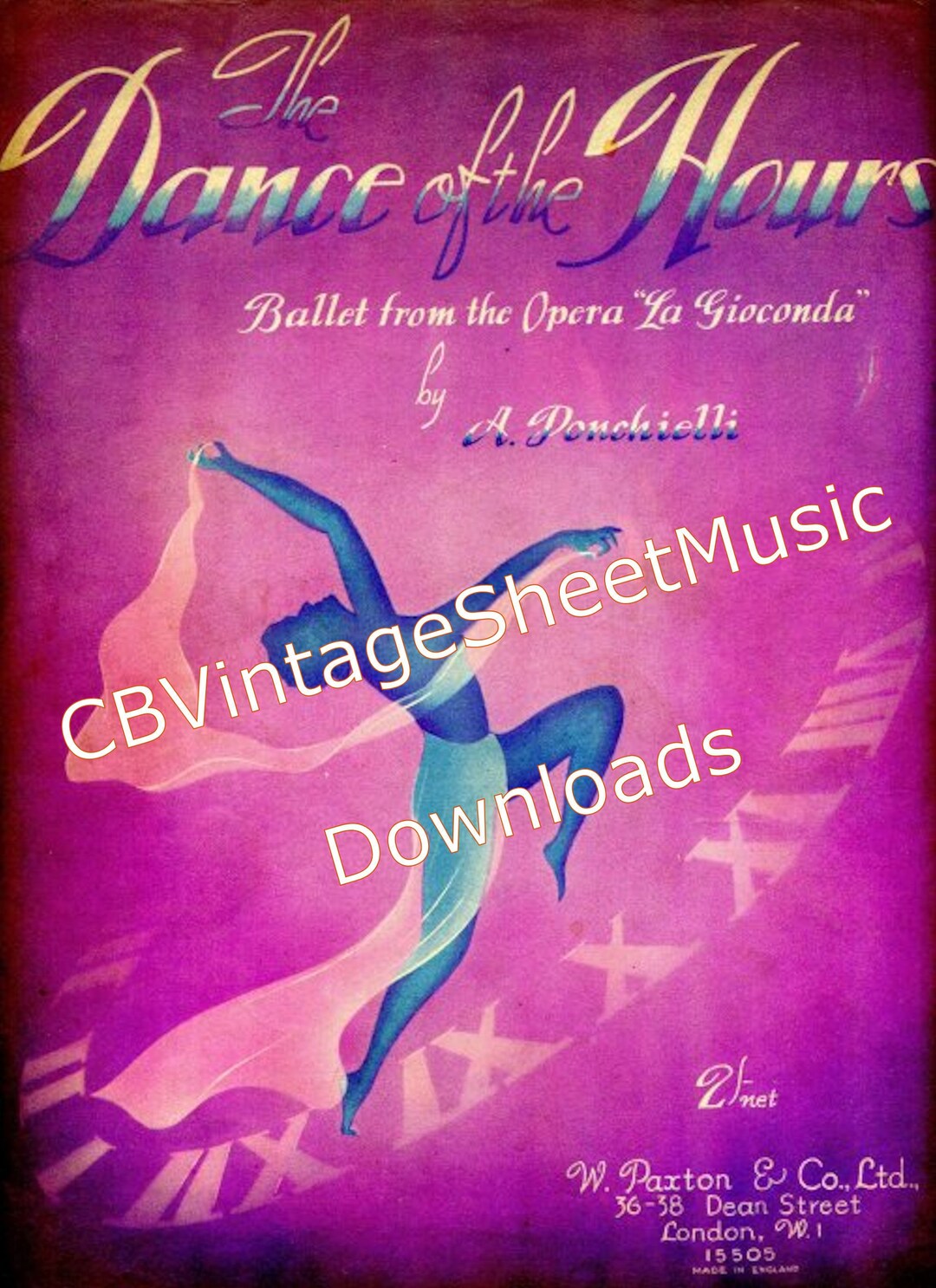 Dance of All the Hours Sheet Music Download Ballet From the - Etsy
