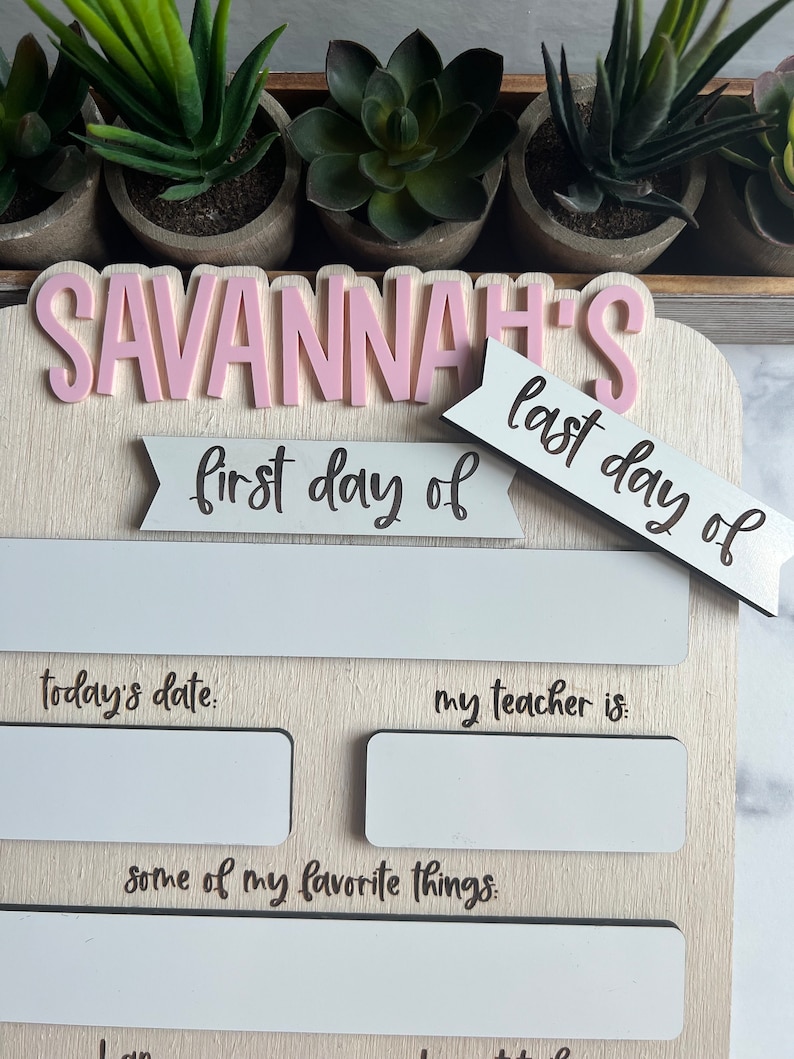 First Day of School Sign SVG Last Day of School Sign SVG - Etsy