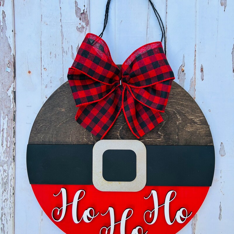 Ho Ho Ho Porch Sign - Etsy