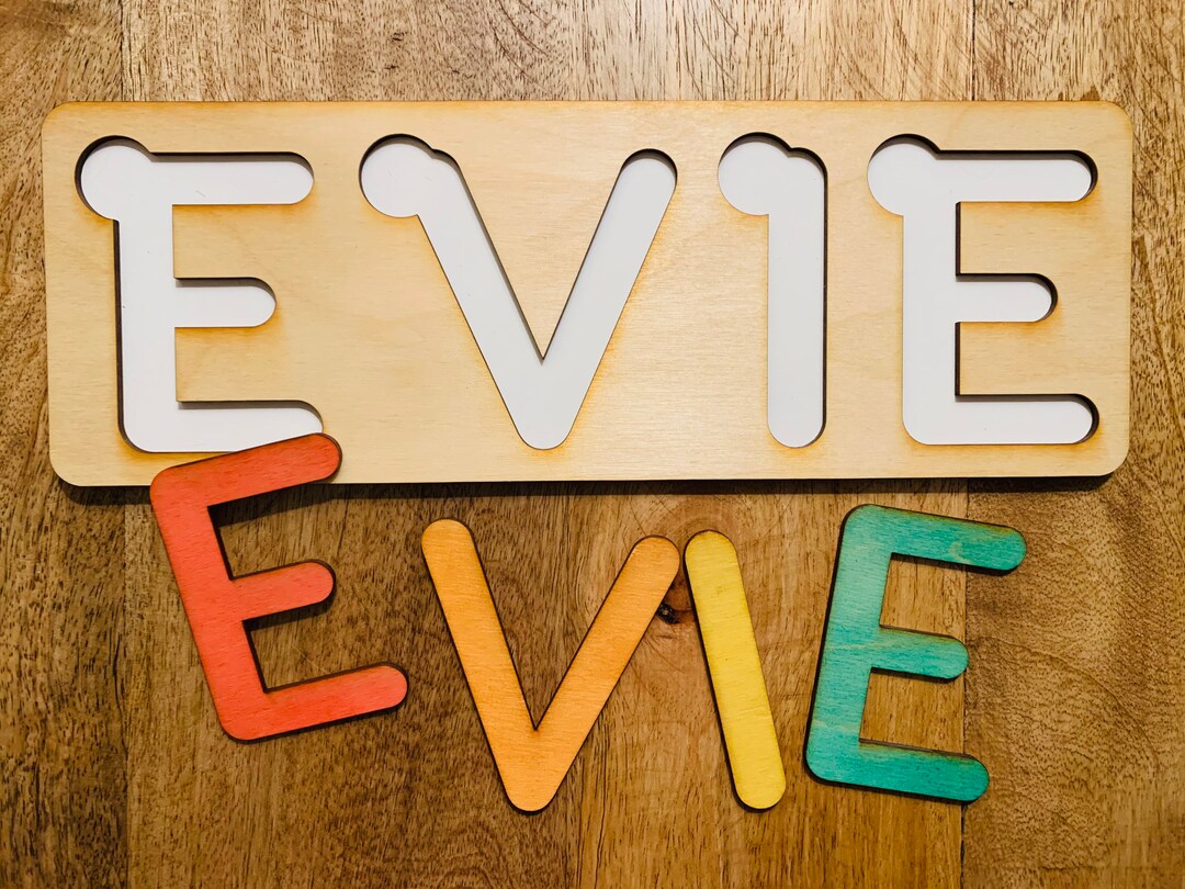 Name Puzzle SVG File, Glowforge Puzzle SVG, SVG Digital Download ...