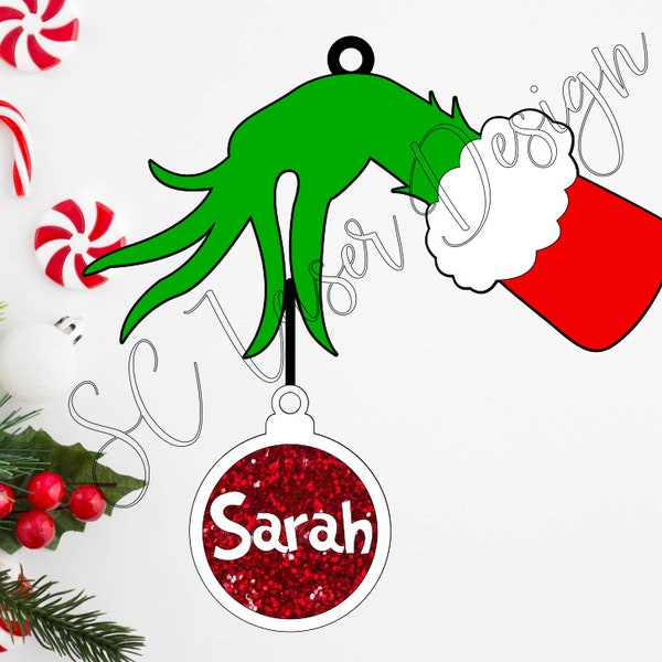 Grinch Monogram Svg - Etsy