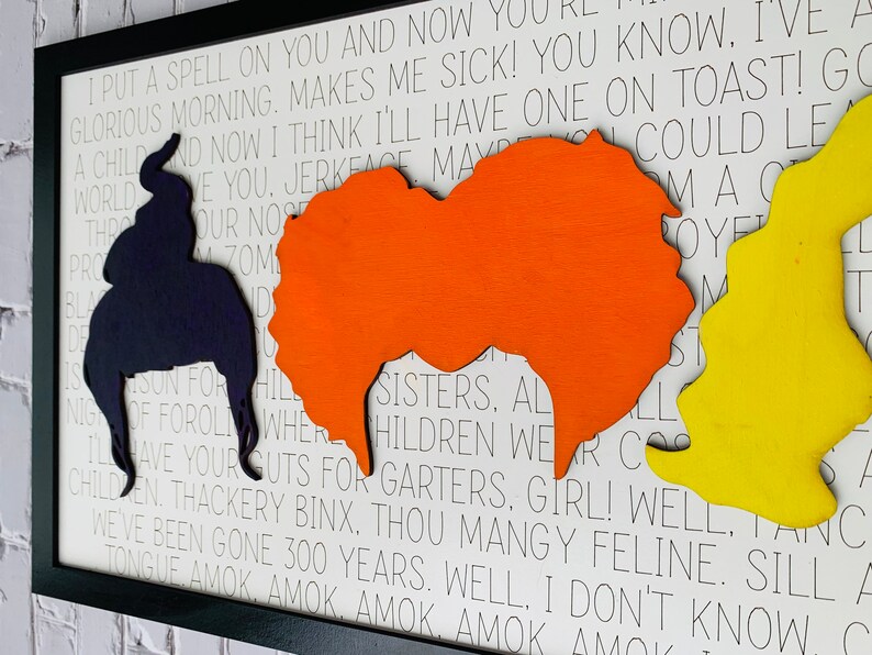 Hocus Pocus SVG for Glowforge, Hocus Pocus SVG, Sanderson Sisters Frame SVG, Digital File for ...