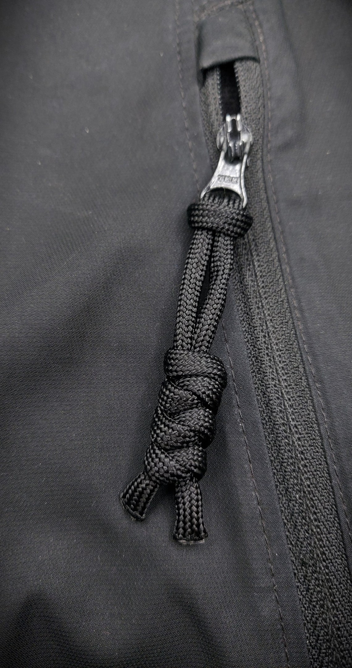 Big Black Paracord Zipper Pulls, Zipper Replacement, Gym Bag Zipper ...