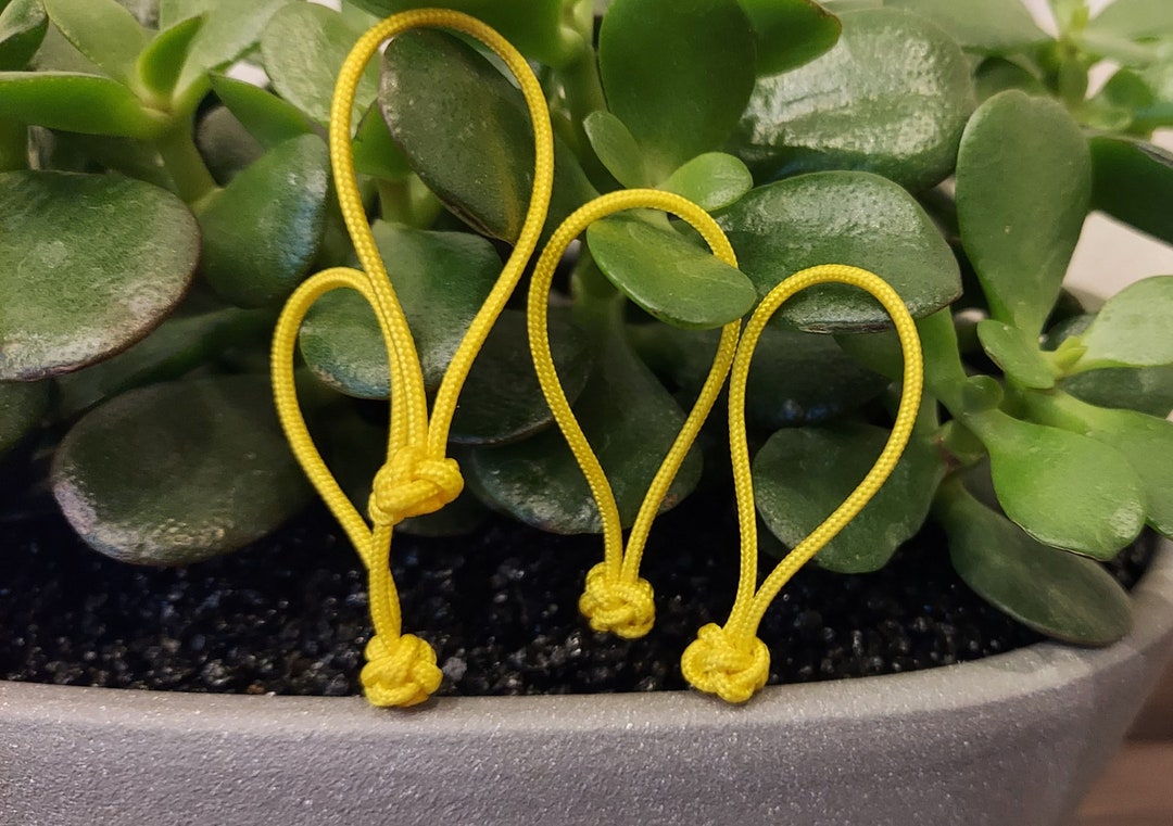 Yellow Paracord Zipper Pulls, Zipper Replacement, Paracord Diamond ...