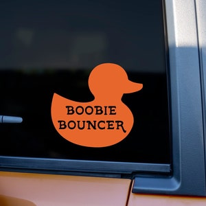Boobie Bouncer Vinyl Decal Sticker Gift Accessory for off Road Duck ...